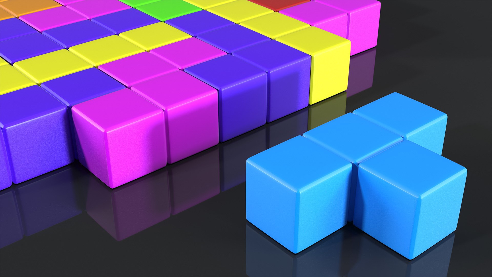 3D Tetris Blocks Heart - TurboSquid 1545751