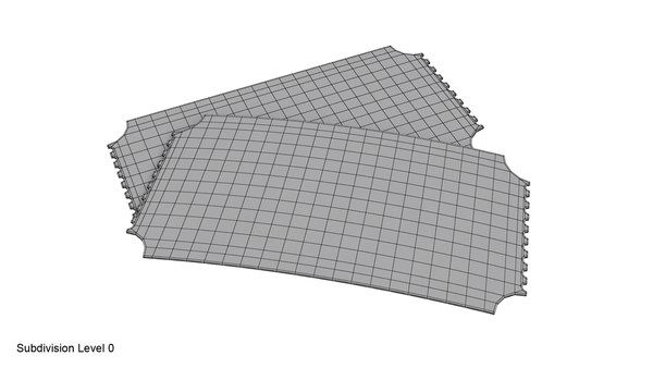 3D ticket gold model - TurboSquid 1663410