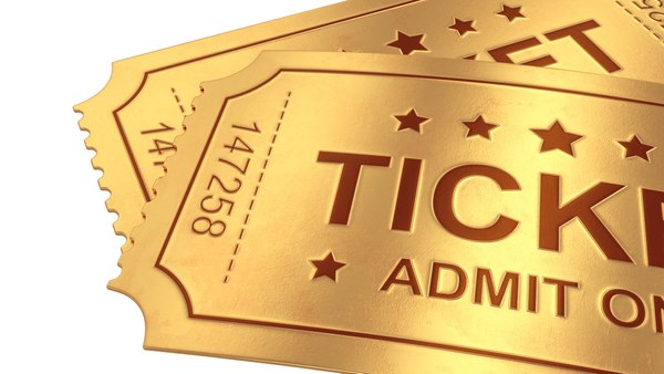 3D ticket gold model - TurboSquid 1663410