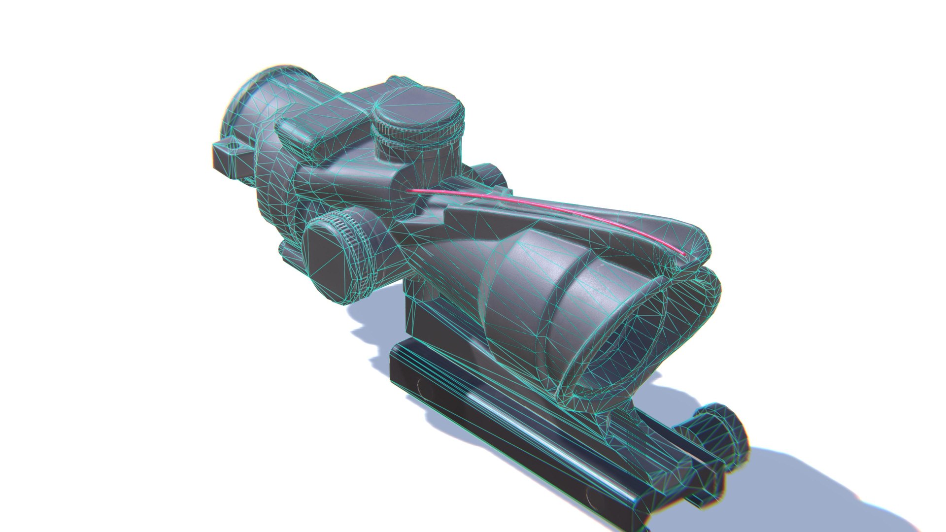 Sniper Scope 2 Low-poly 3D Model - TurboSquid 1800199