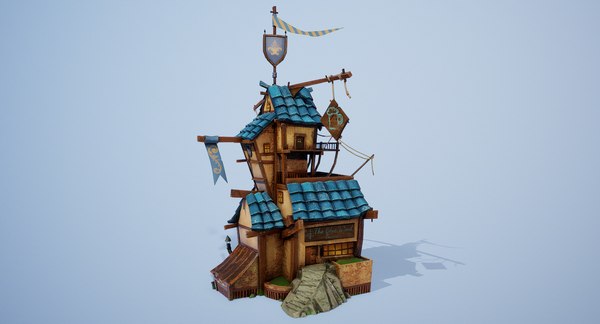 3D cartoon tavern - TurboSquid 1422016