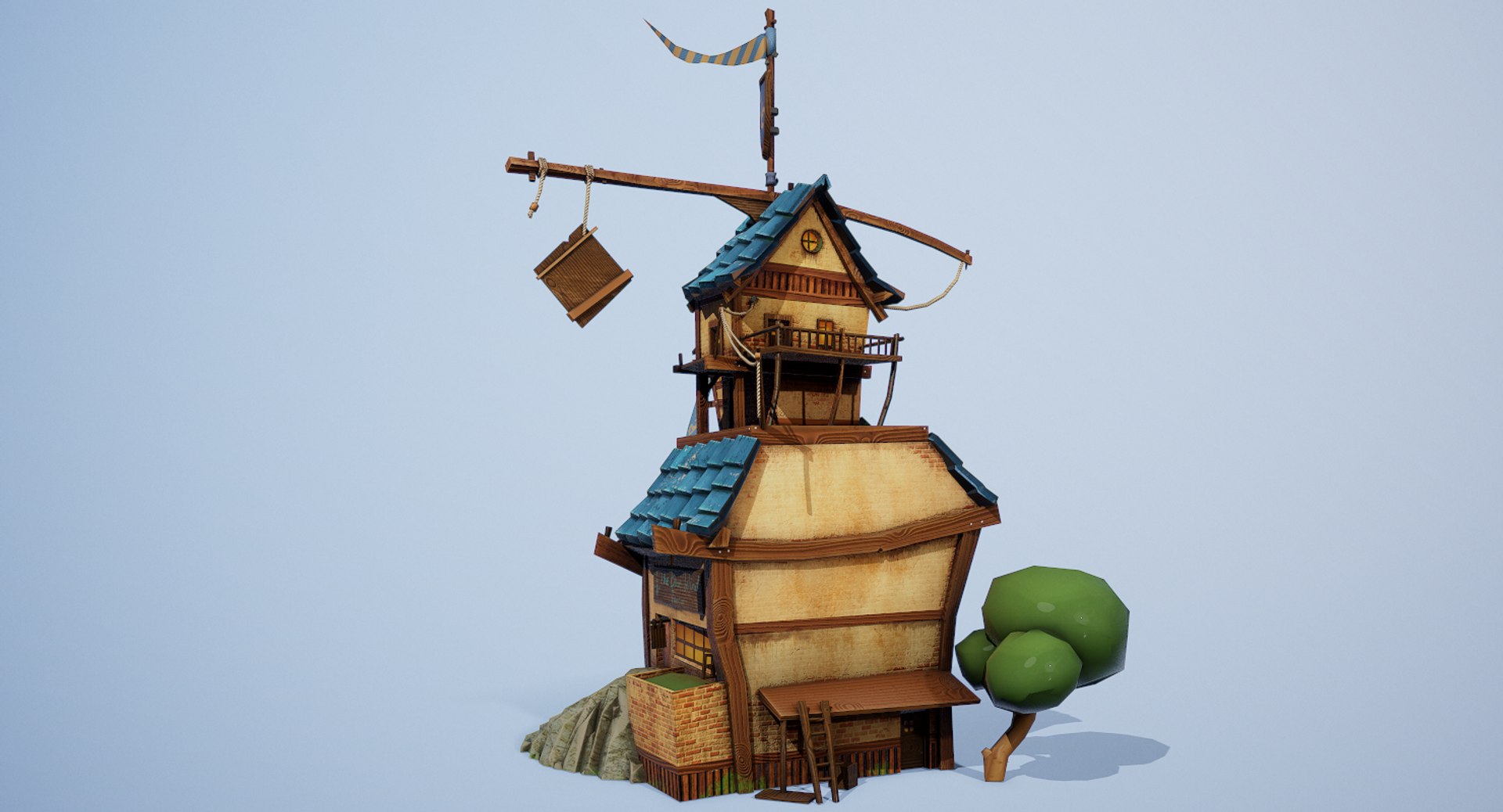 3D Cartoon Tavern - TurboSquid 1422016