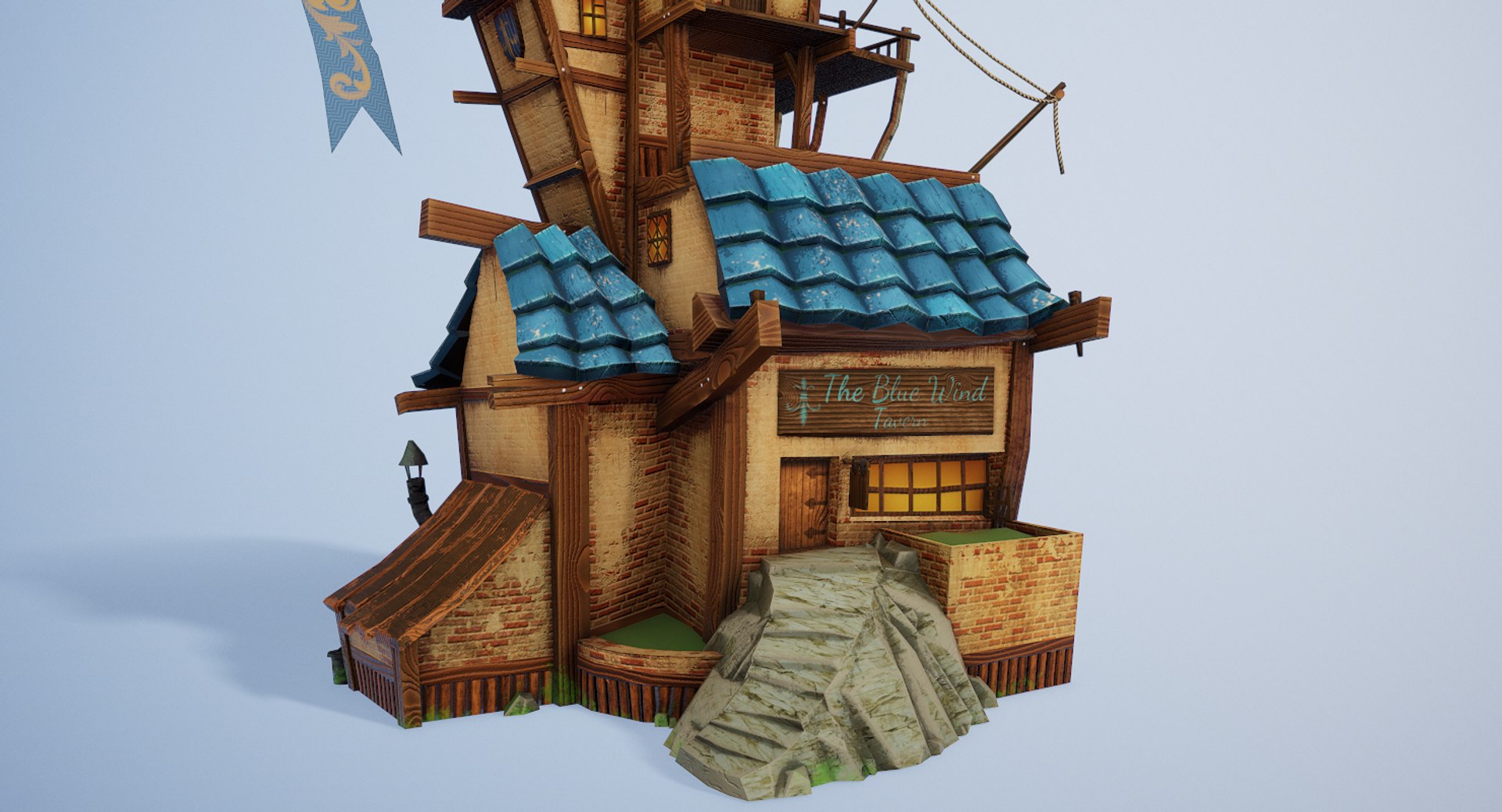 3D Cartoon Tavern - TurboSquid 1422016
