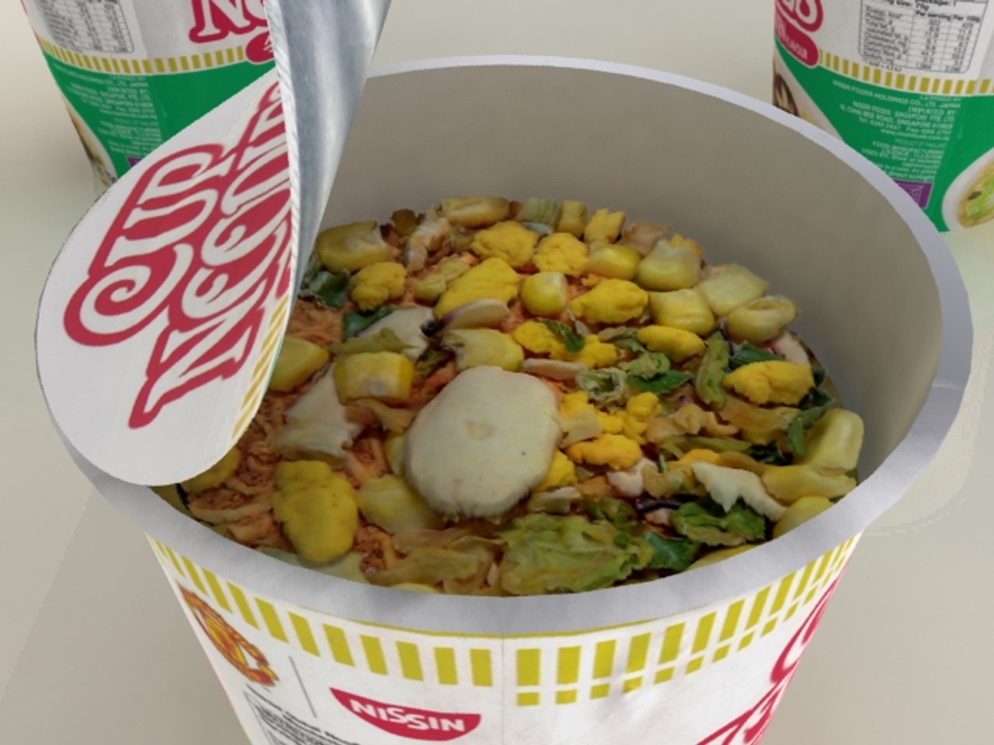 3d Nissin Instant Cup Noodles