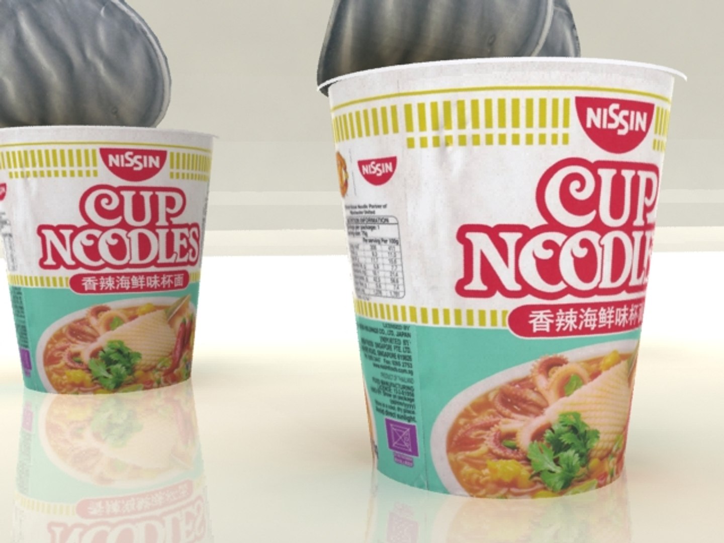 3d Nissin Instant Cup Noodles