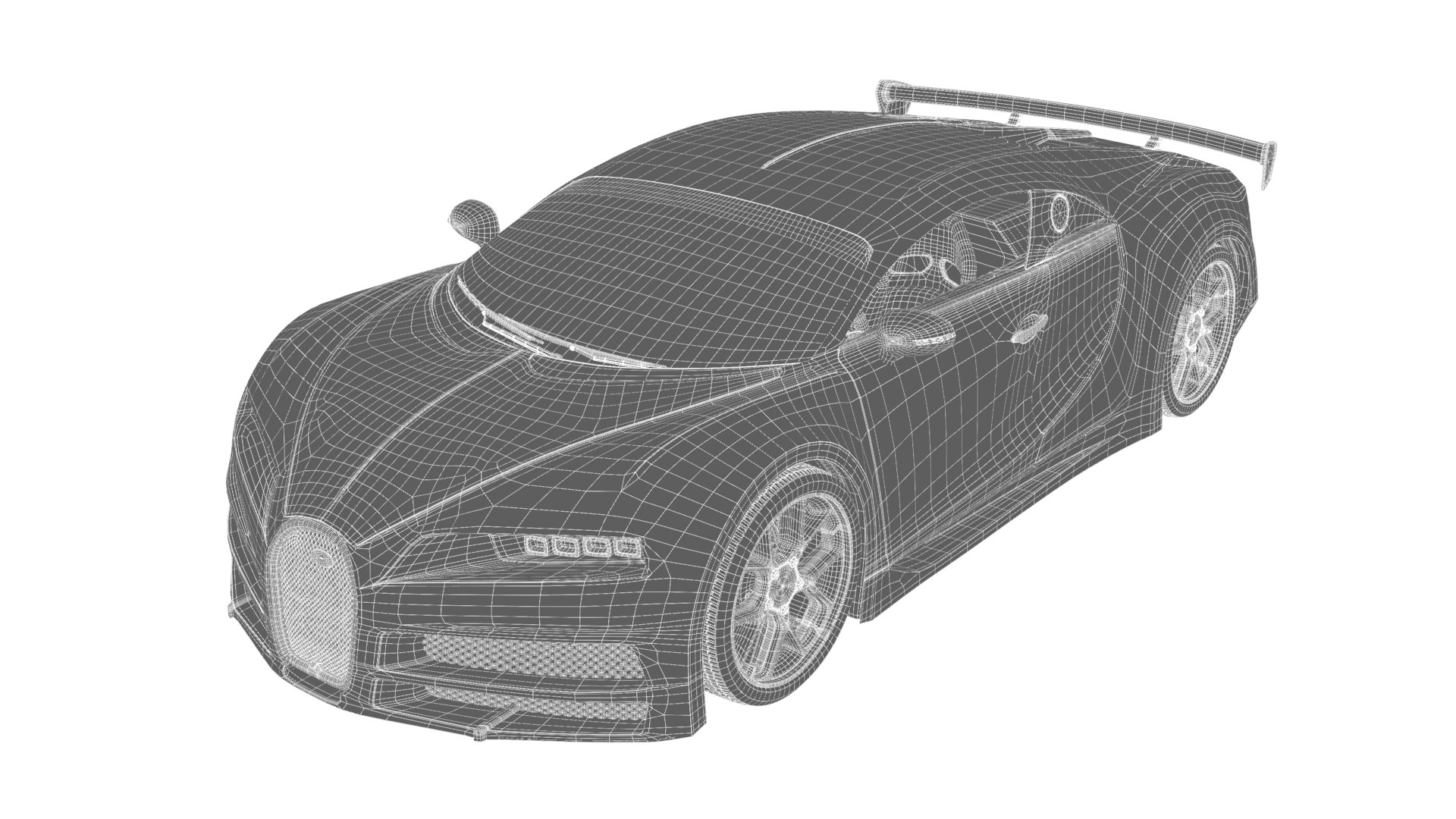 3D Bugatti Chiron Model - TurboSquid 2193231