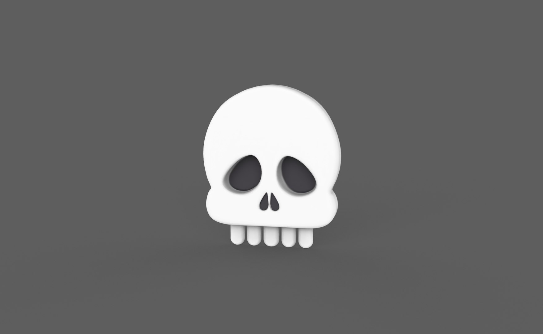 3D Prop118 Skull Emoji Model - TurboSquid 2268190