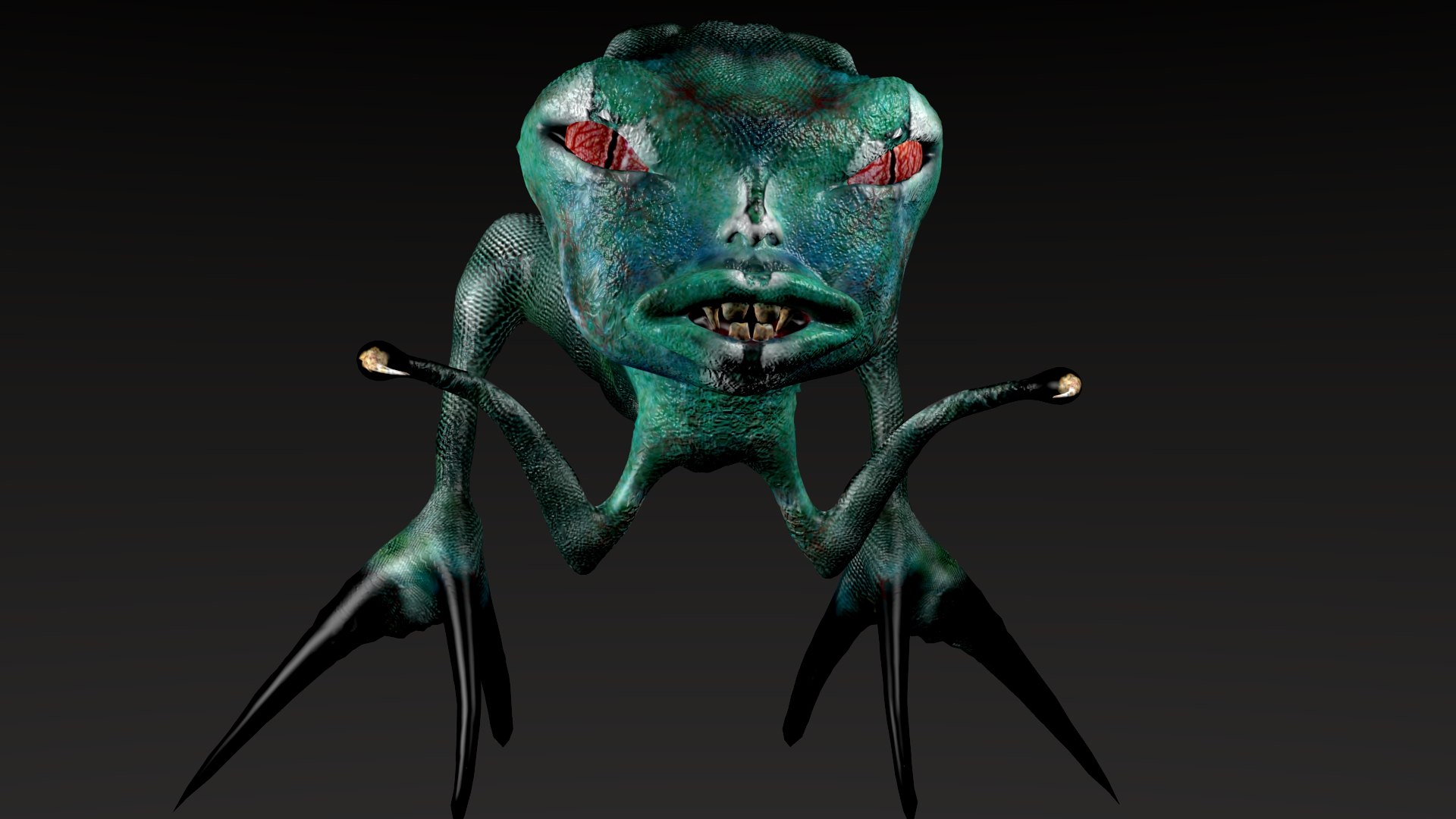 3d model alien creature
