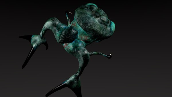 3d model alien creature
