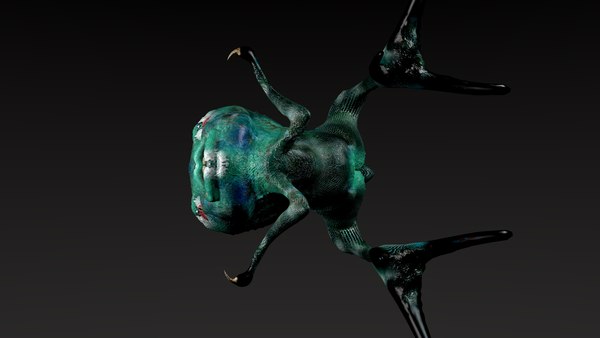 3d model alien creature