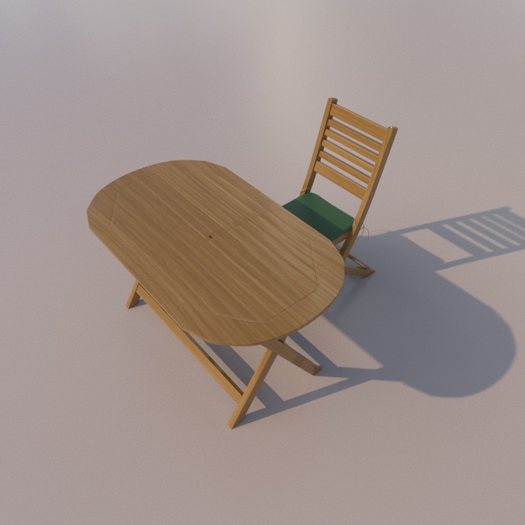 3D table chair model - TurboSquid 1331160