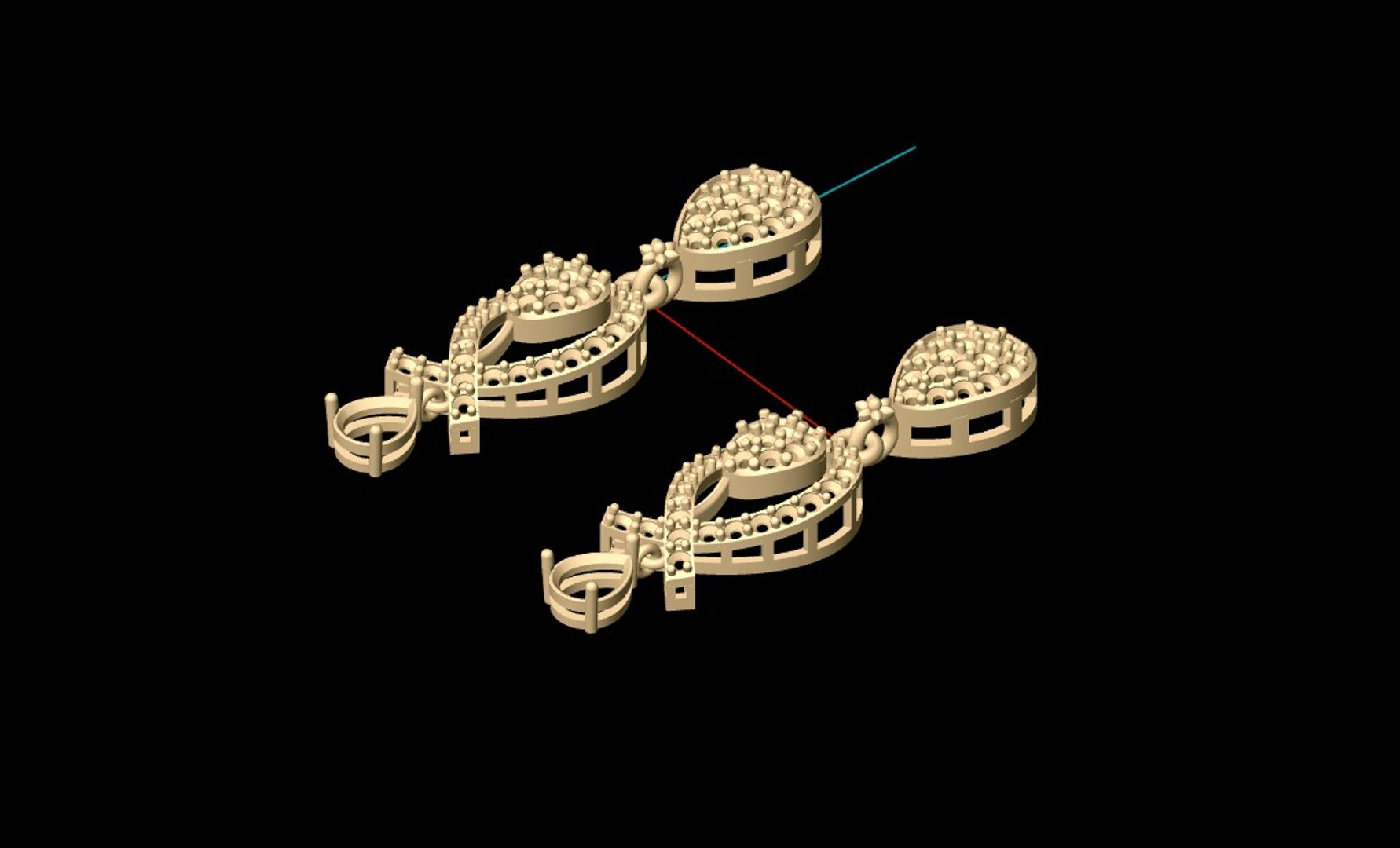 3D Earing - TurboSquid 2178671