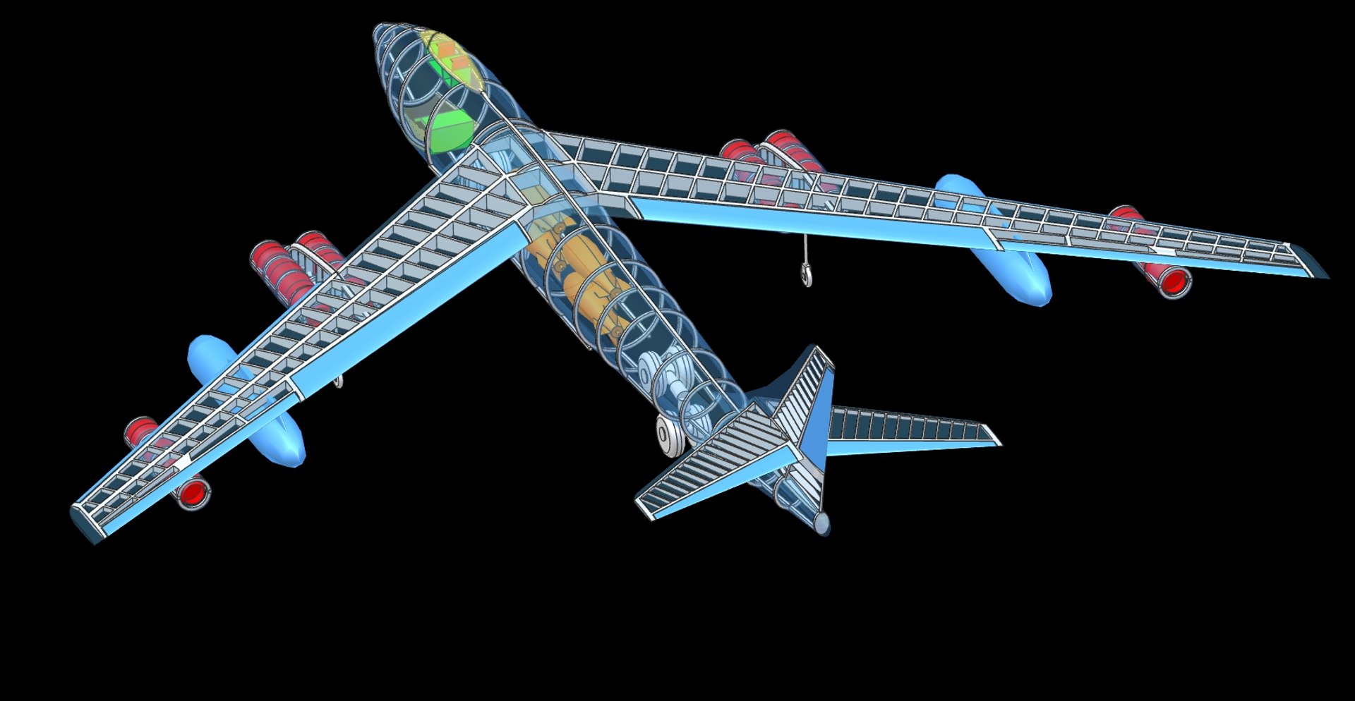 B-47 Bomber Aircraft Solid 3D Model - TurboSquid 1453590