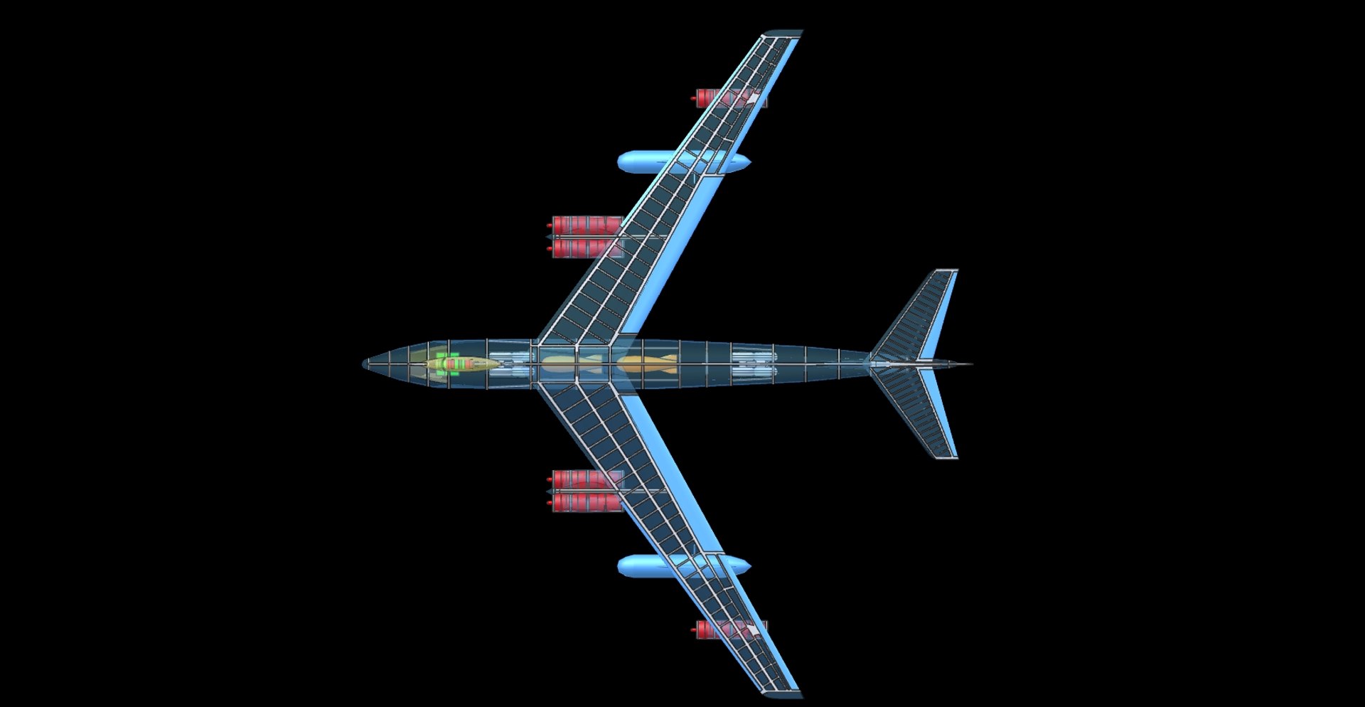 B-47 Bomber Aircraft Solid 3D Model - TurboSquid 1453590