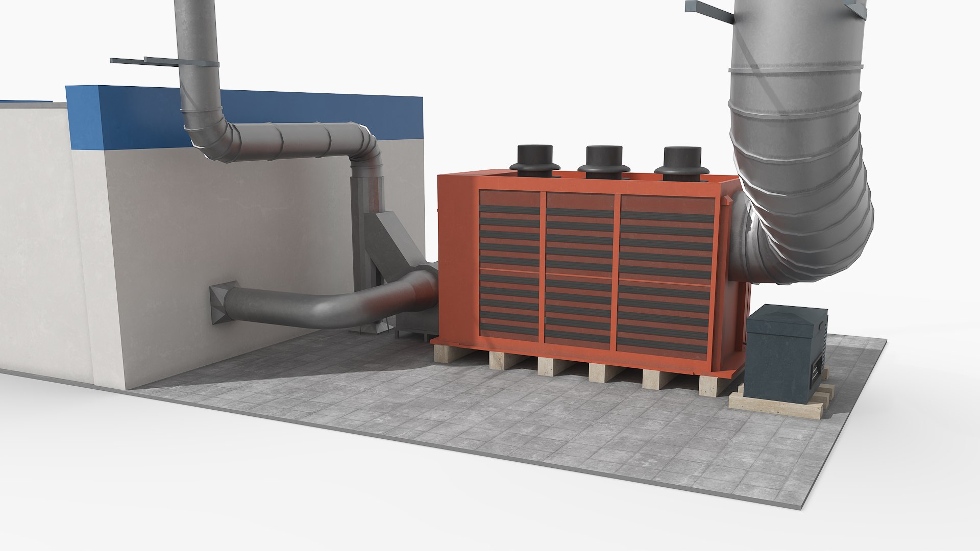 Industrial Ventilation System 3D Model - TurboSquid 2422282