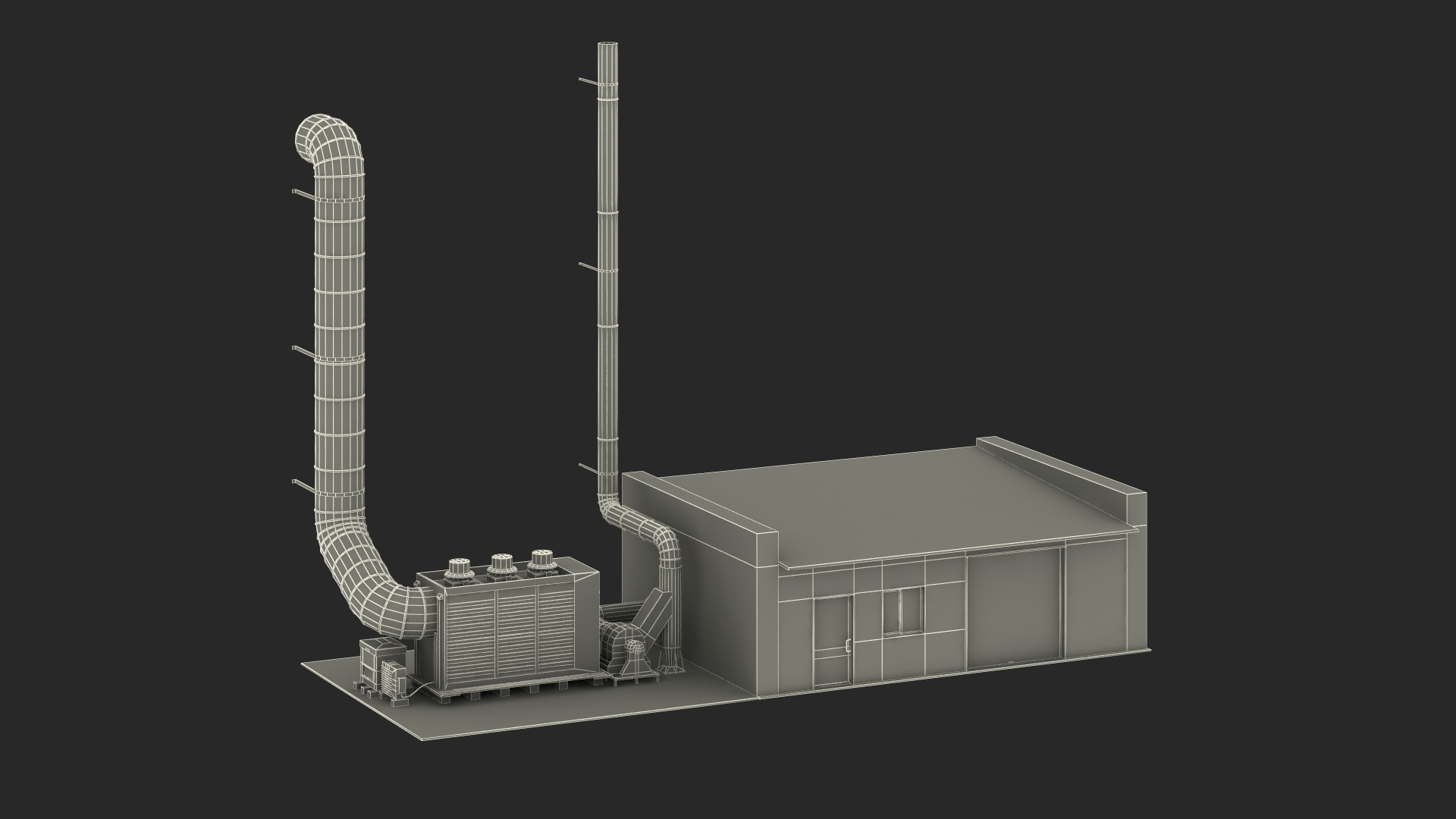 Industrial Ventilation System 3D Model - TurboSquid 2422282