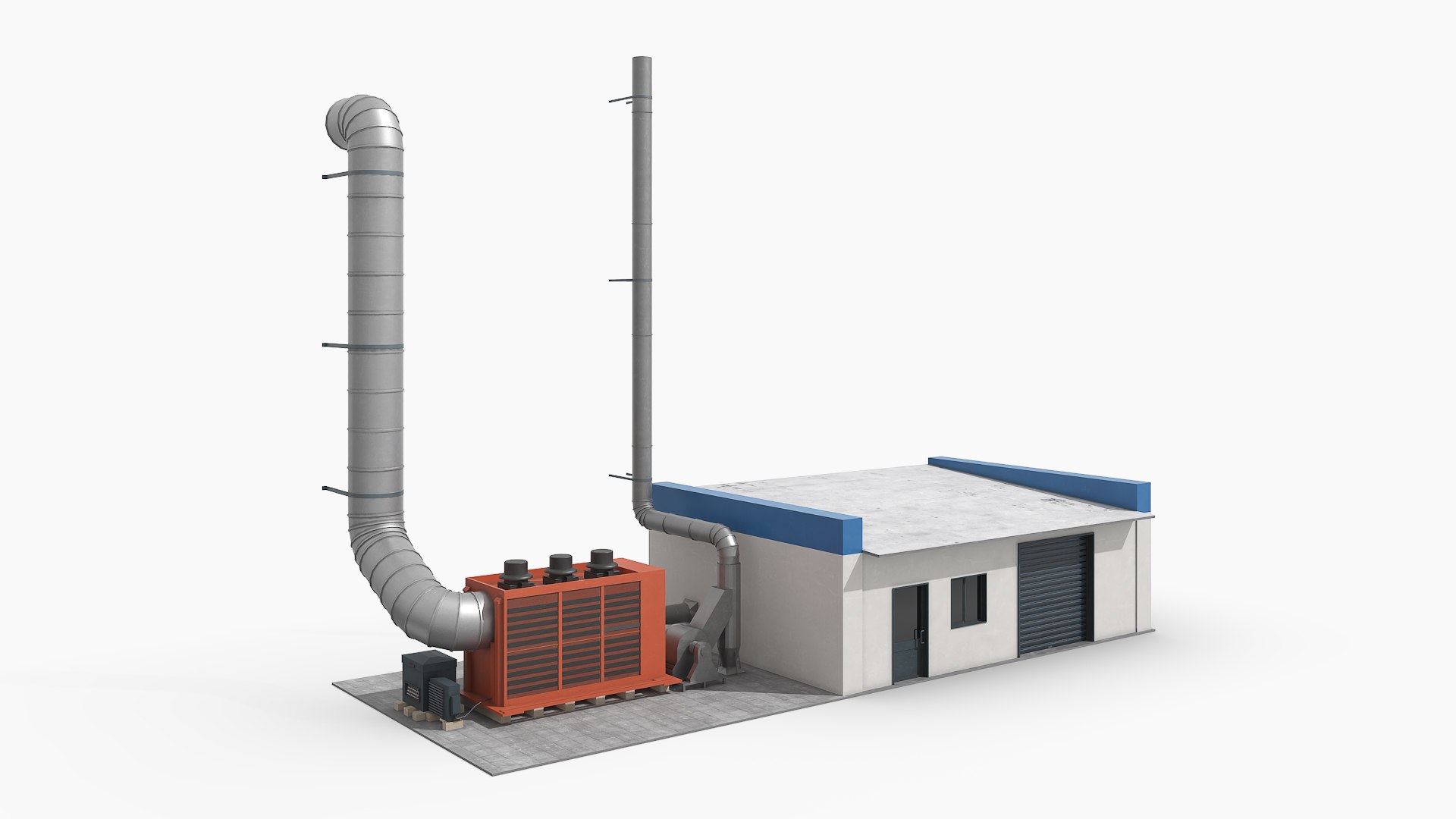 Industrial Ventilation System 3D Model - TurboSquid 2422282