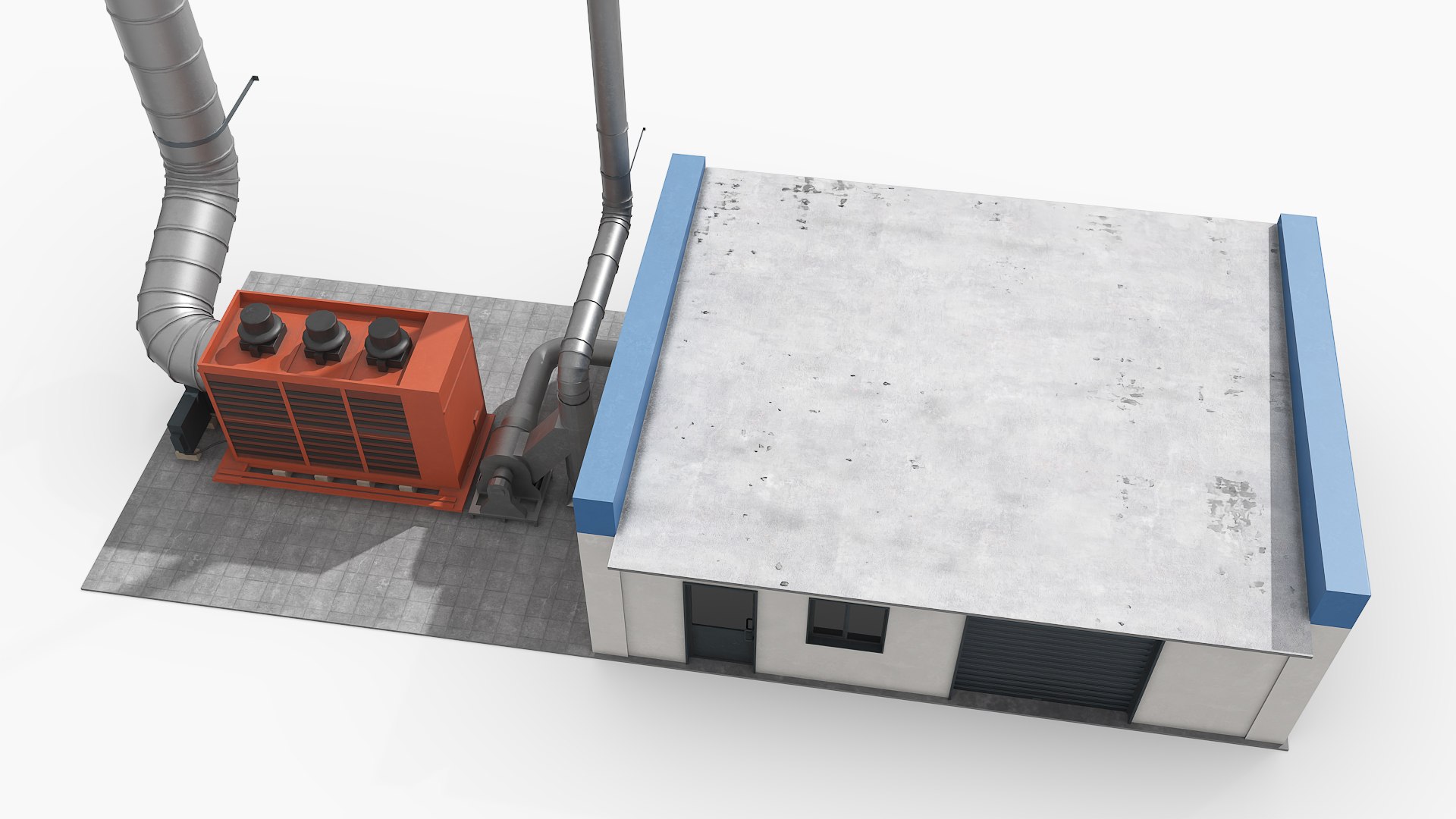 Industrial Ventilation System 3D Model - TurboSquid 2422282