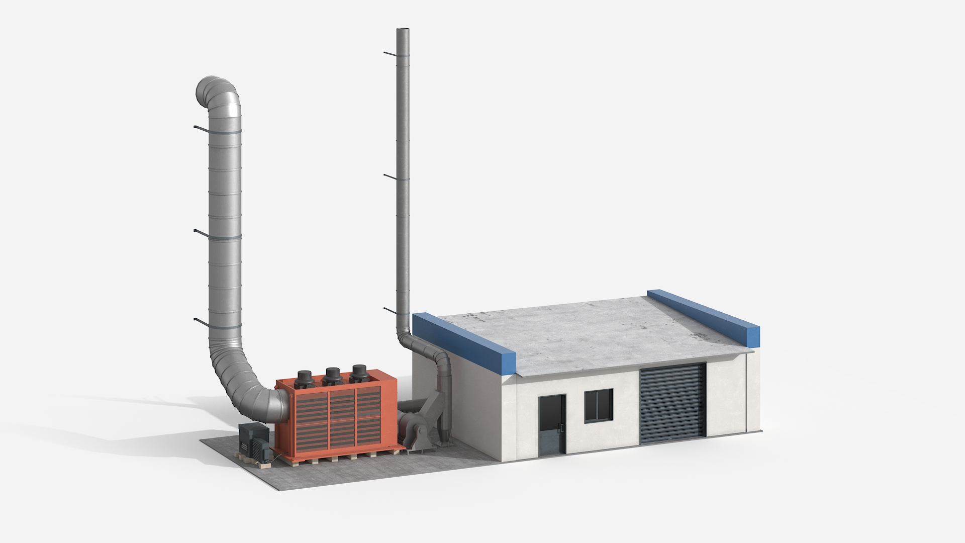 Industrial Ventilation System 3D Model - TurboSquid 2422282