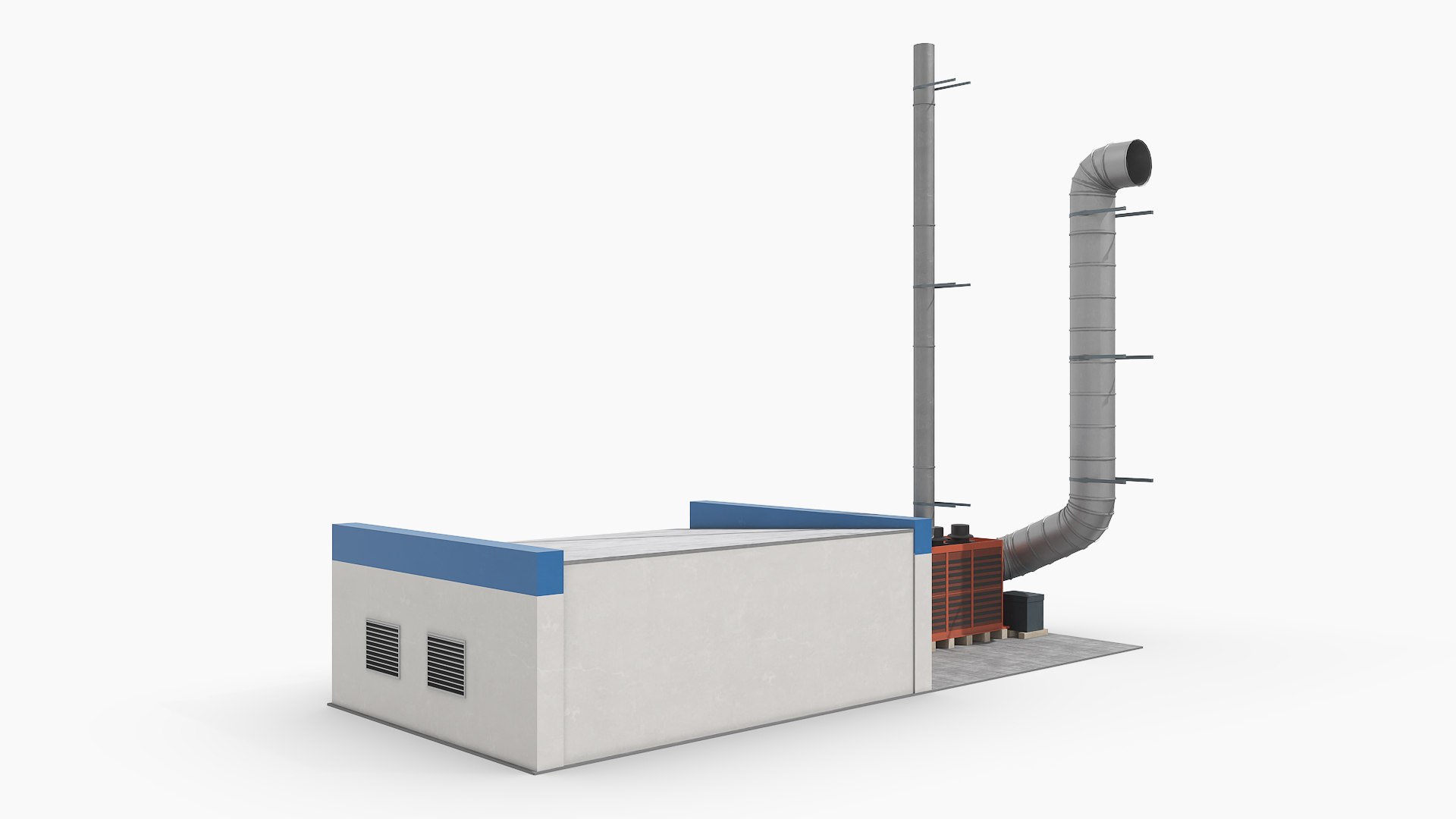 Industrial Ventilation System 3D Model - TurboSquid 2422282