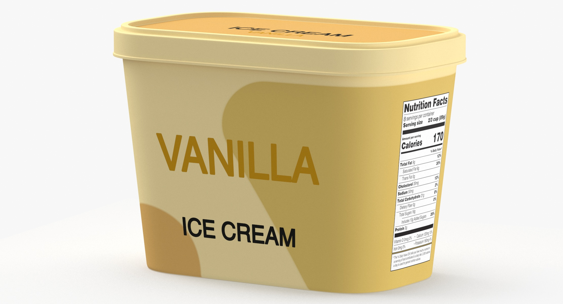 Ice Cream Type 02 Half Gallon Blank and Generic Chocolate Strawberry ...