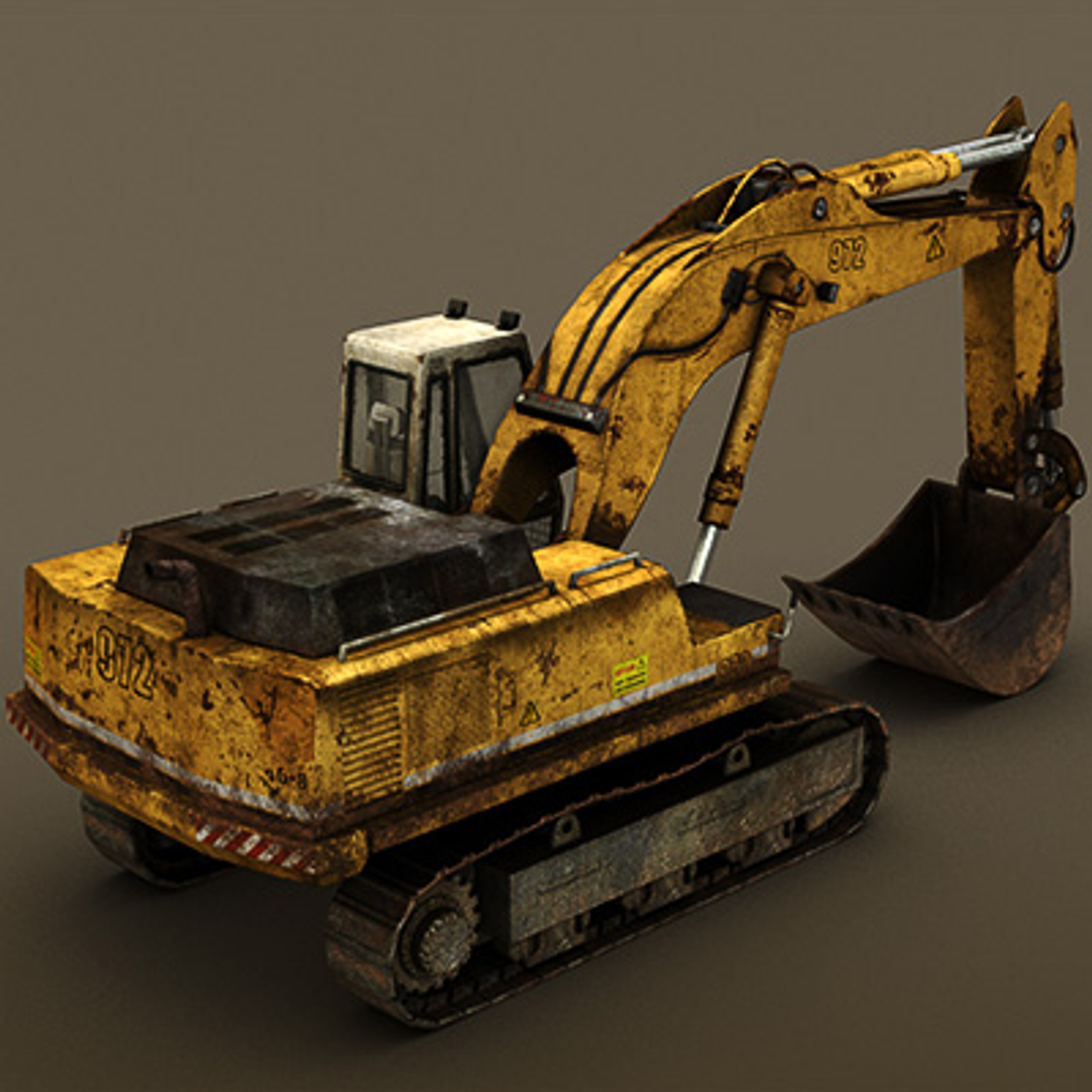 3d next-gen excavator model