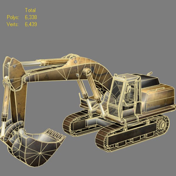 3d next-gen excavator model
