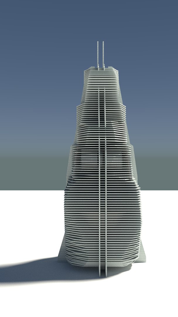 3d model of skyscaper