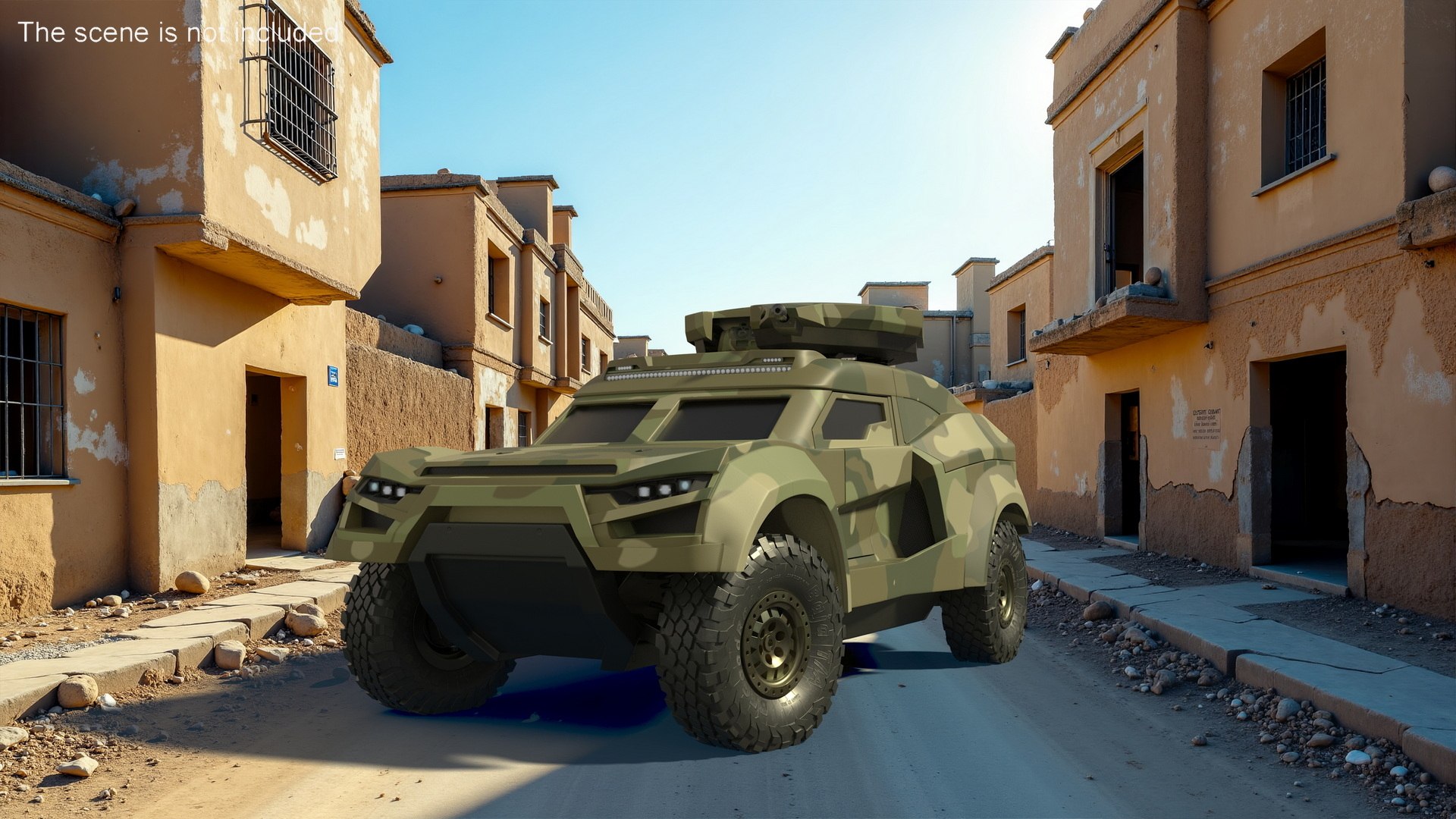 Military Interceptor Vehicle In Camouflage Rigged For Maya 3D Model ...