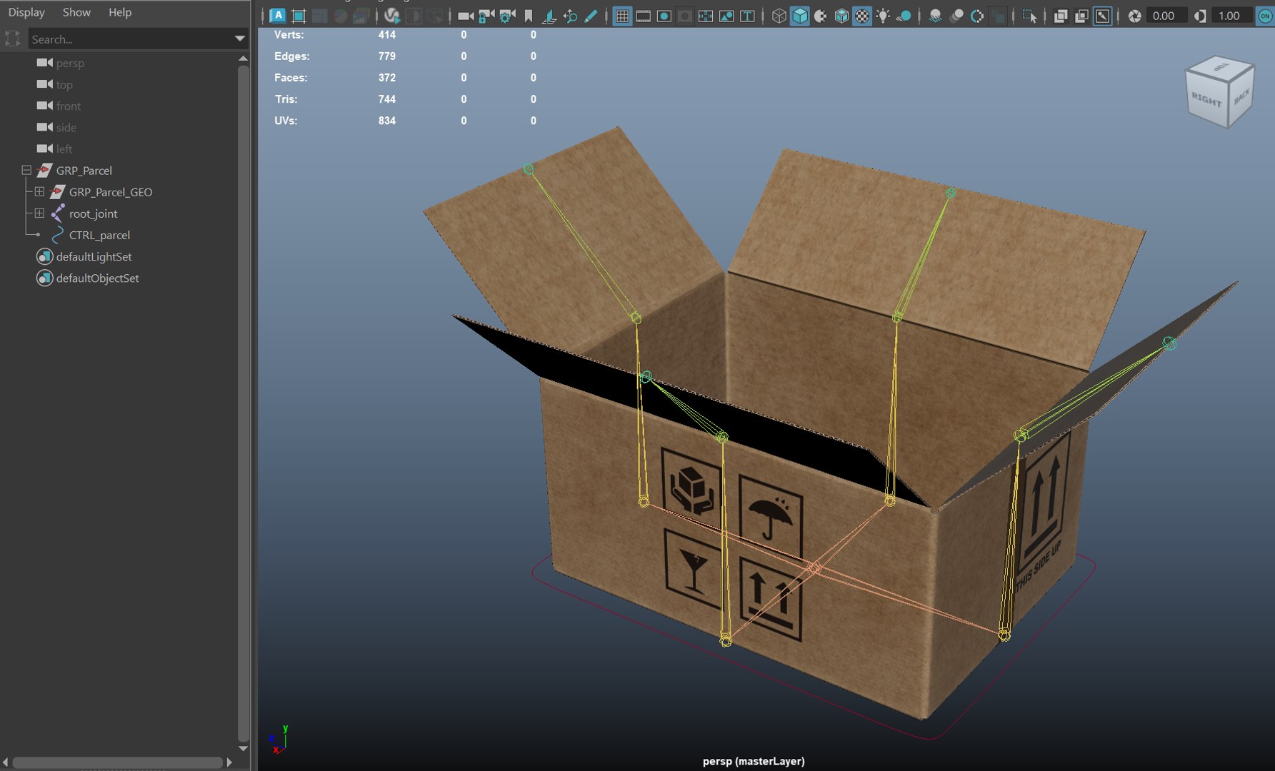 3D Parcel Cardboard Rigged - TurboSquid 2344994