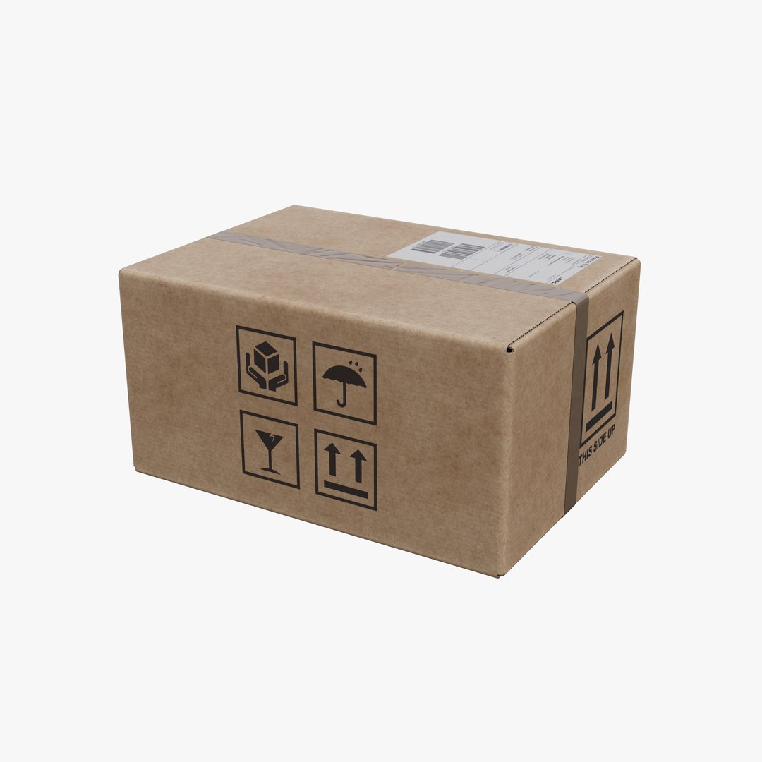 3D Parcel Cardboard Rigged - TurboSquid 2344994