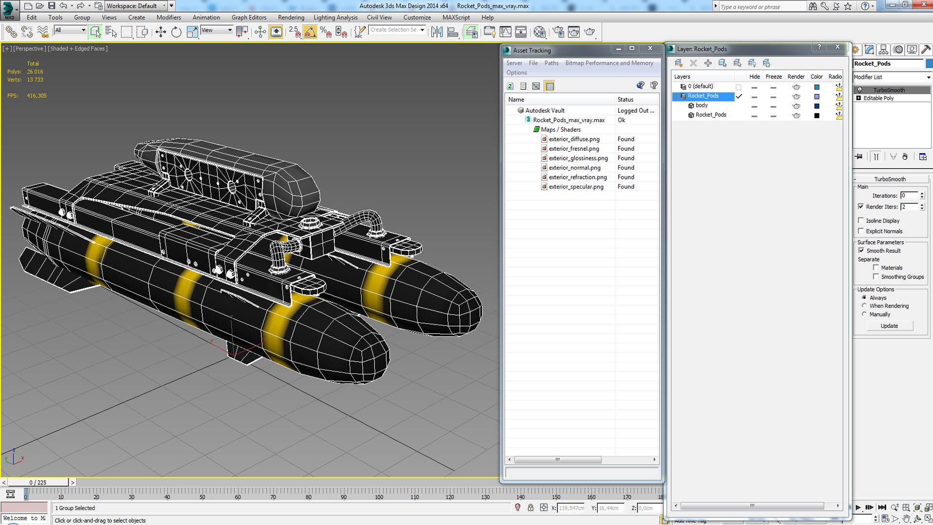 Rocket Pods 3D Model - TurboSquid 1624488