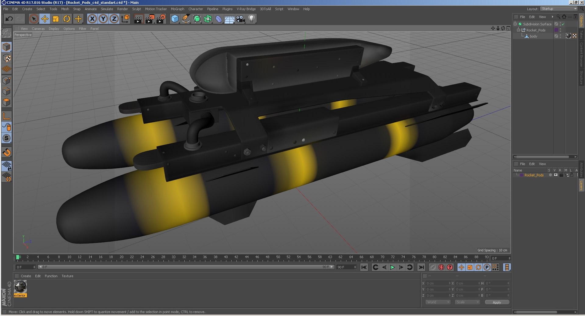 Rocket Pods 3D Model - TurboSquid 1624488