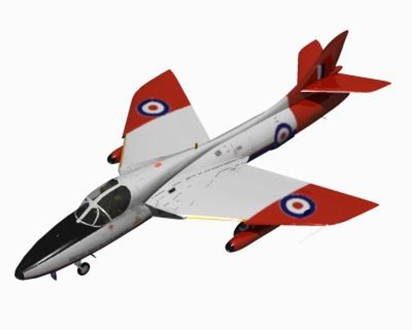 Hawker Hunter Jet Fighters 3d Lwo