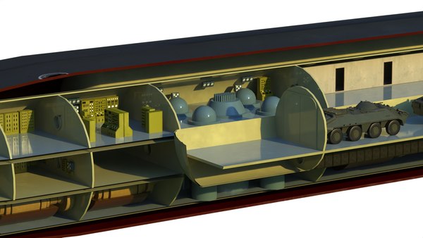 modelo 3d Submarino de transporte anfibio Proyecto 717 - TurboSquid 2186833