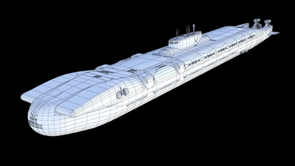 modelo 3d Submarino de transporte anfibio Proyecto 717 - TurboSquid 2186833
