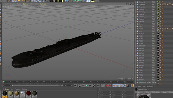 modelo 3d Submarino de transporte anfibio Proyecto 717 - TurboSquid 2186833