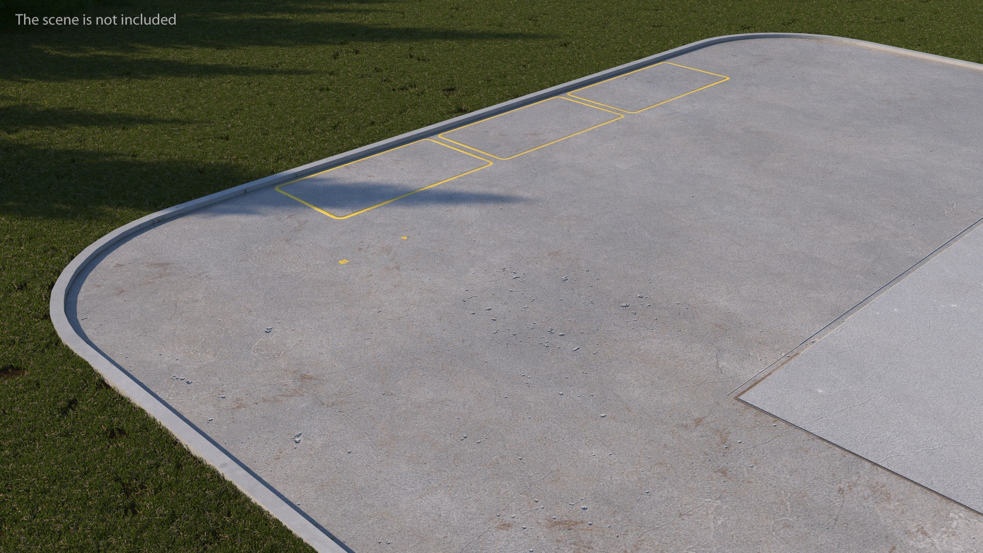 Large Parking Lot 3D Model - TurboSquid 2116147