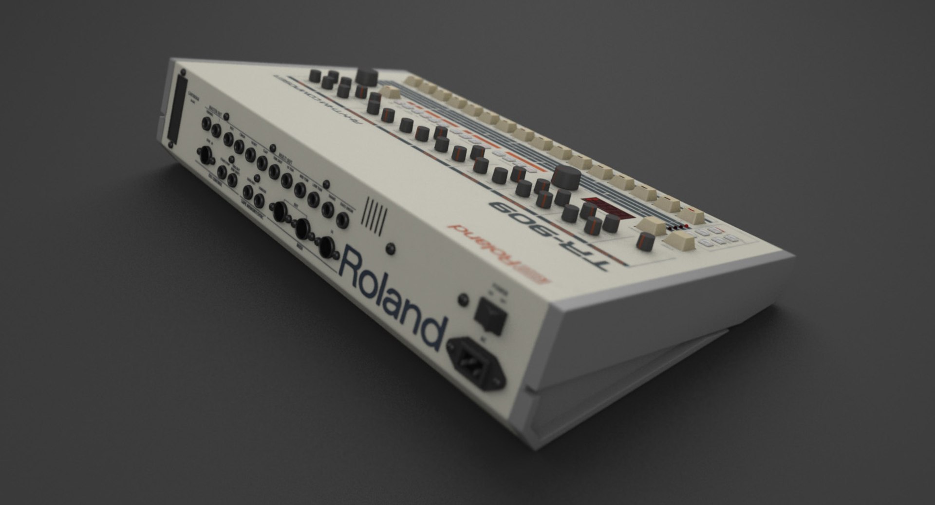 3d Roland Tr-909 Model