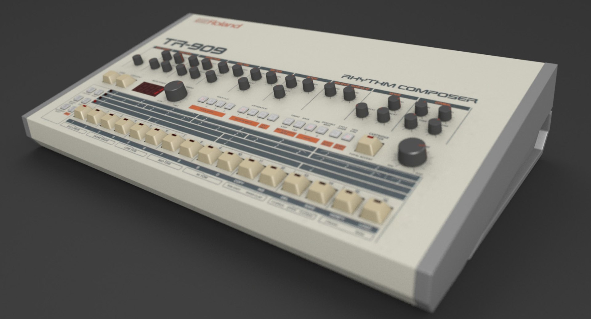 3d Roland Tr-909 Model