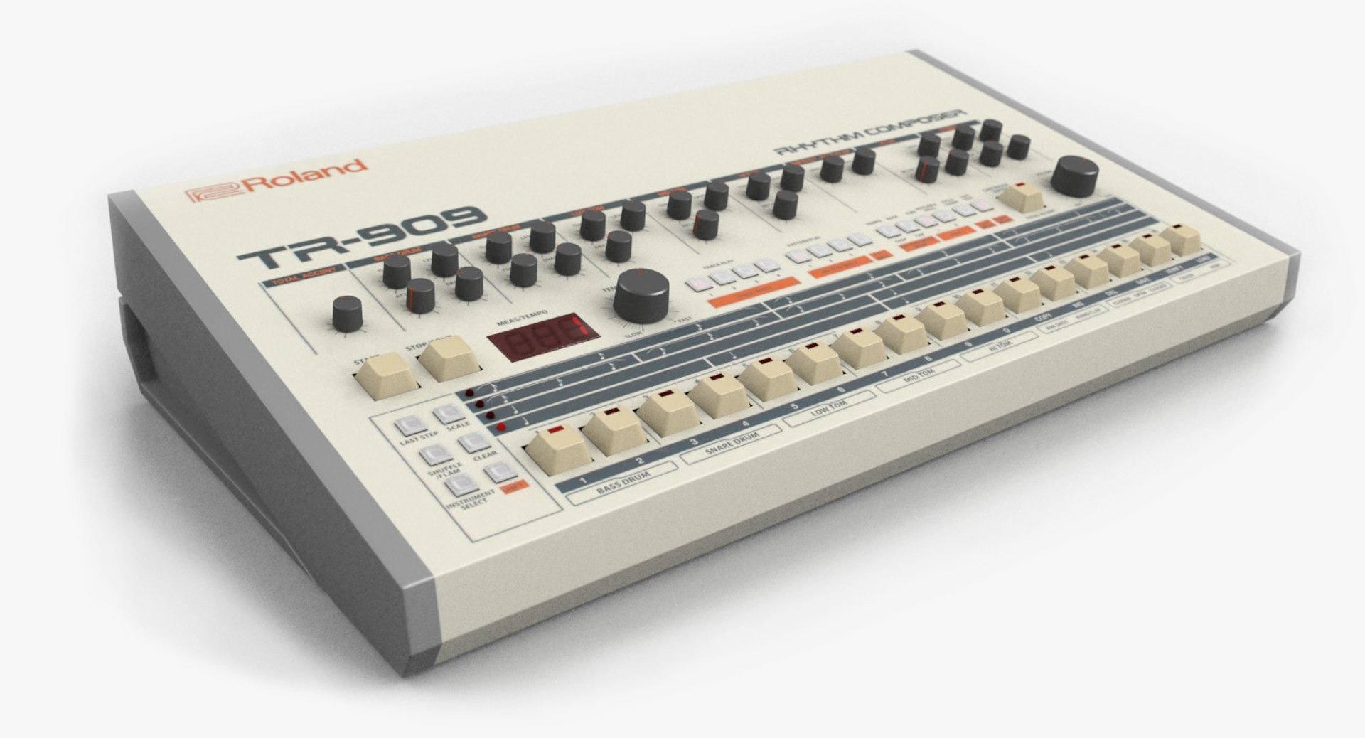 3d Roland Tr-909 Model