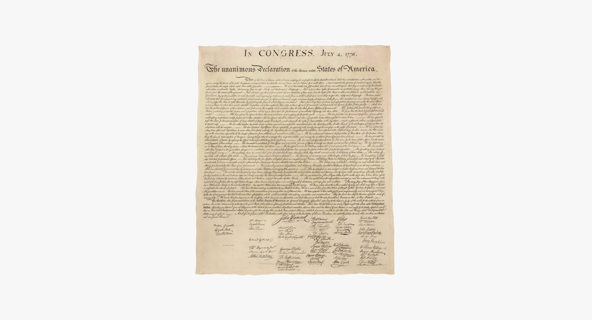 Declaration Independence Flat 3d Model