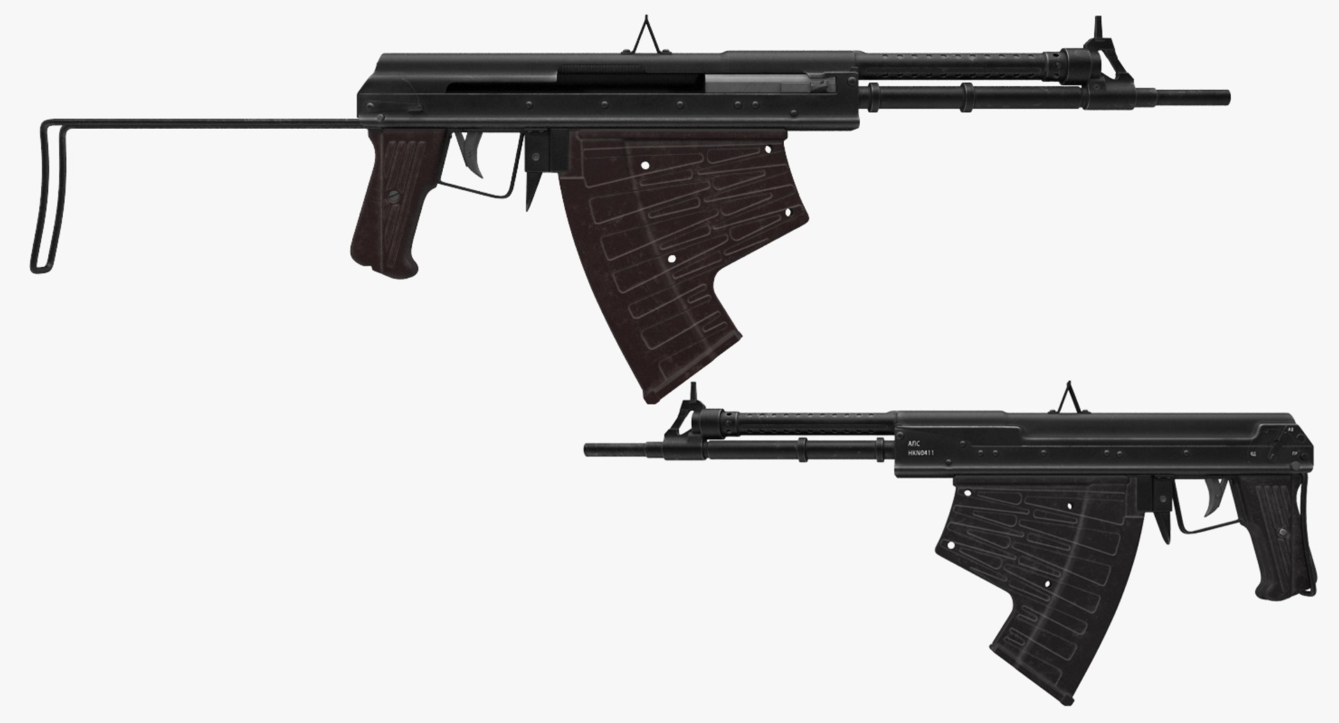 3d Model Underwater Rifle Aps