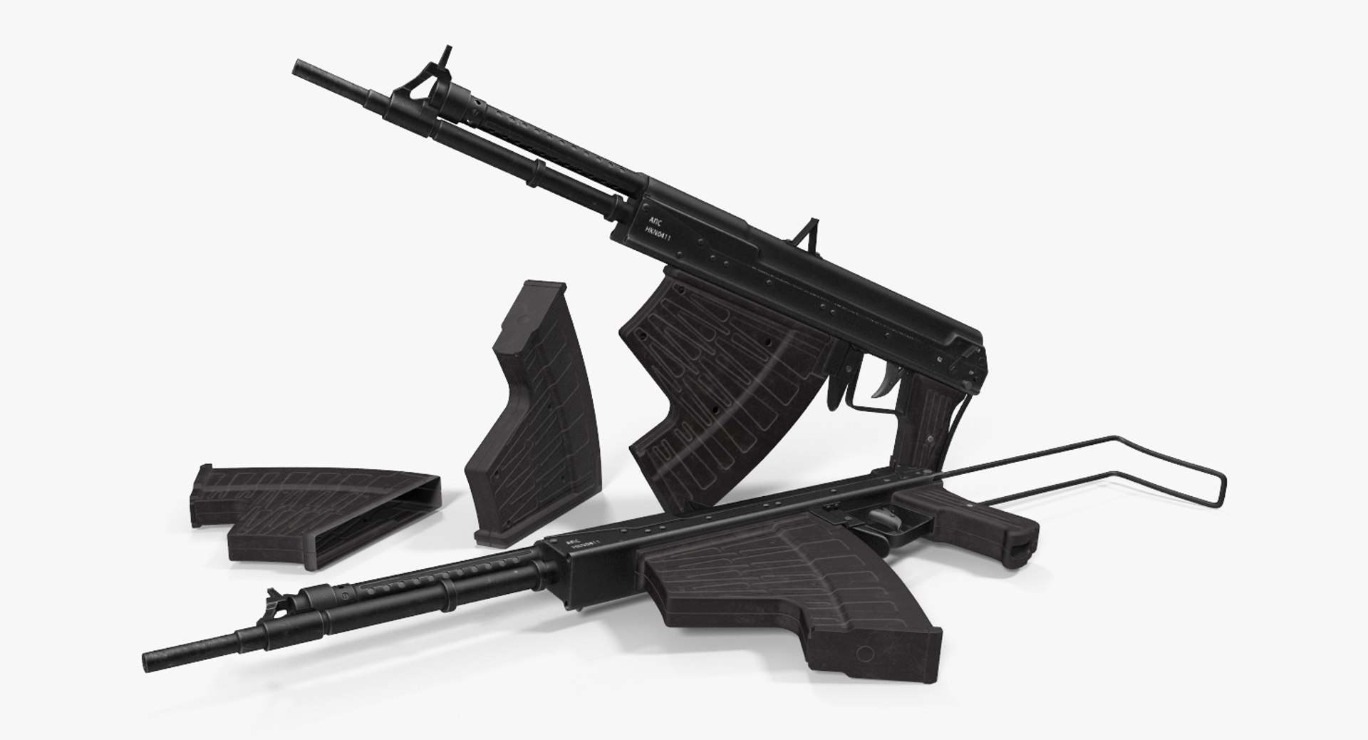 3d model underwater rifle aps