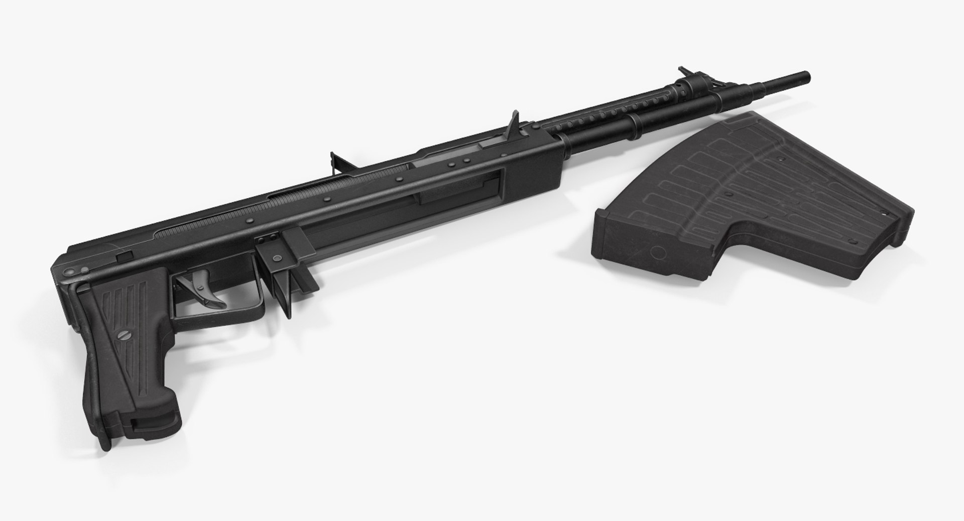 3d model underwater rifle aps