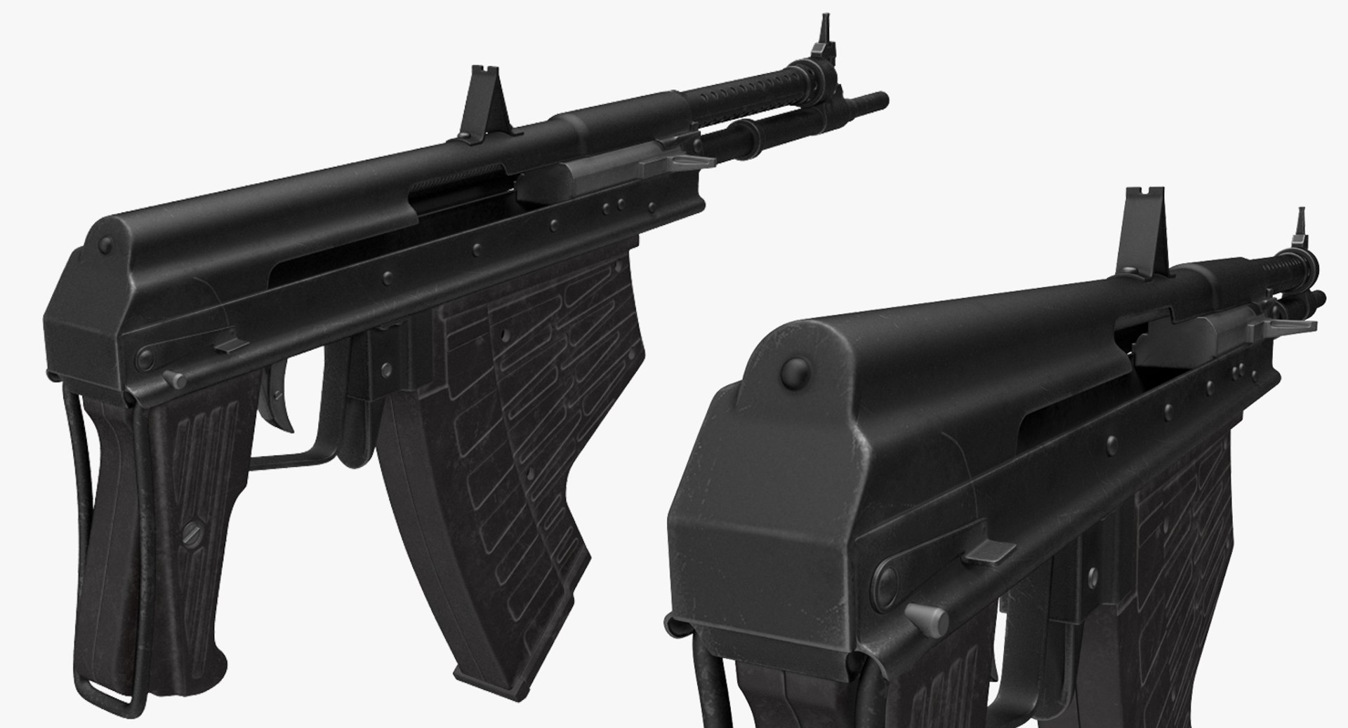 3d model underwater rifle aps