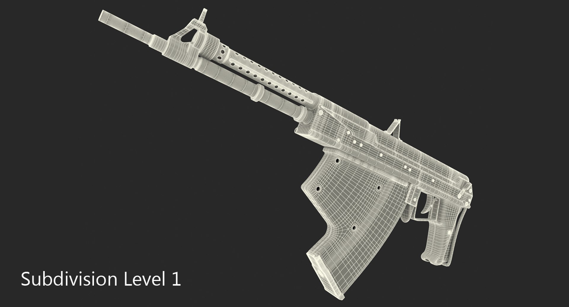 3d model underwater rifle aps
