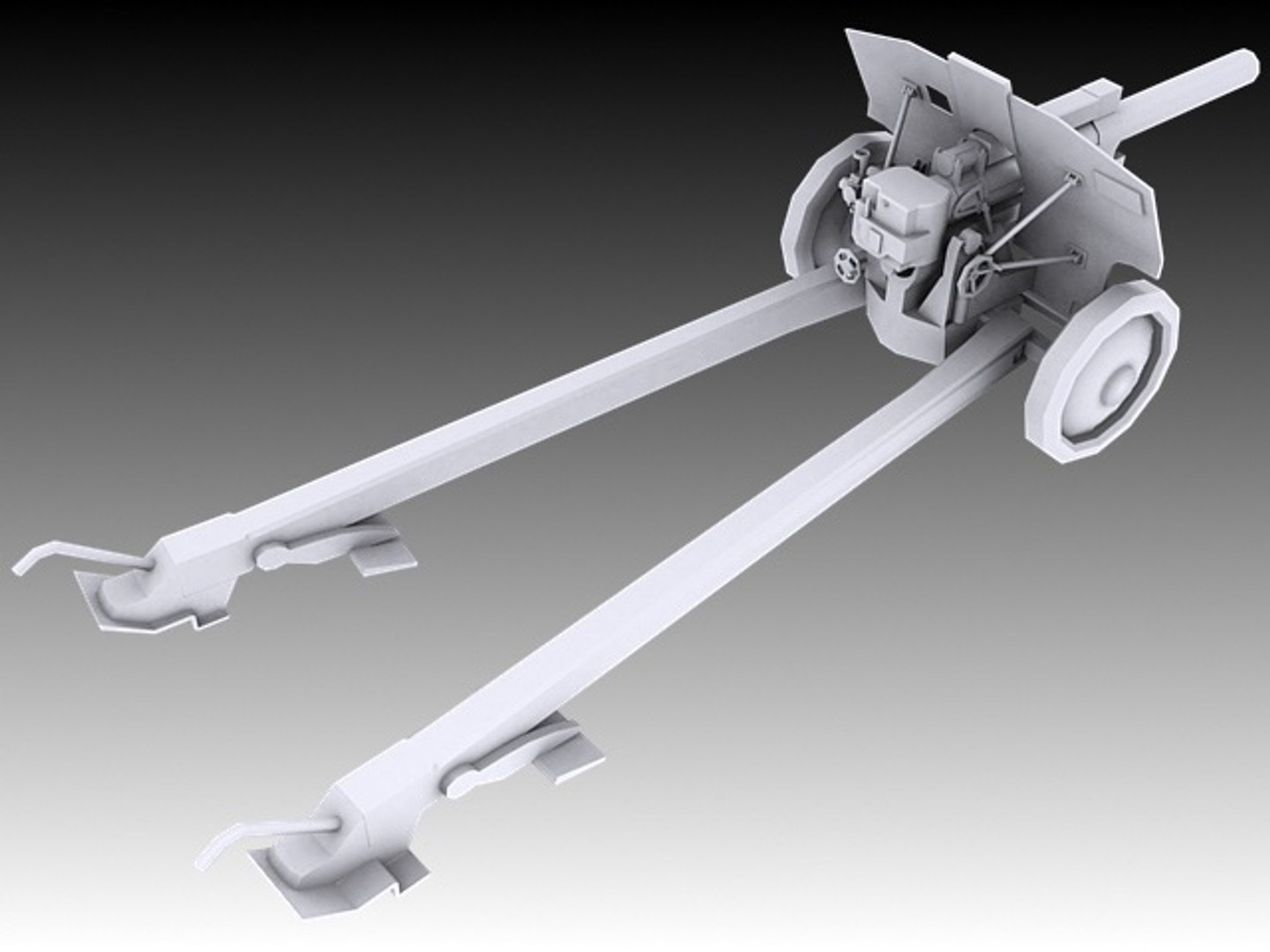 Soviet m30 122mm howitzer model - TurboSquid 1299961