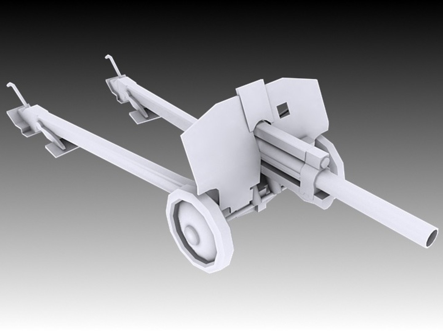 Soviet m30 122mm howitzer model - TurboSquid 1299961