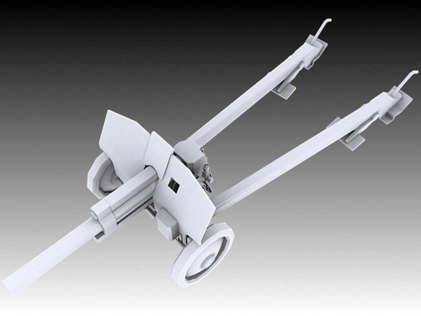 Soviet m30 122mm howitzer model - TurboSquid 1299961